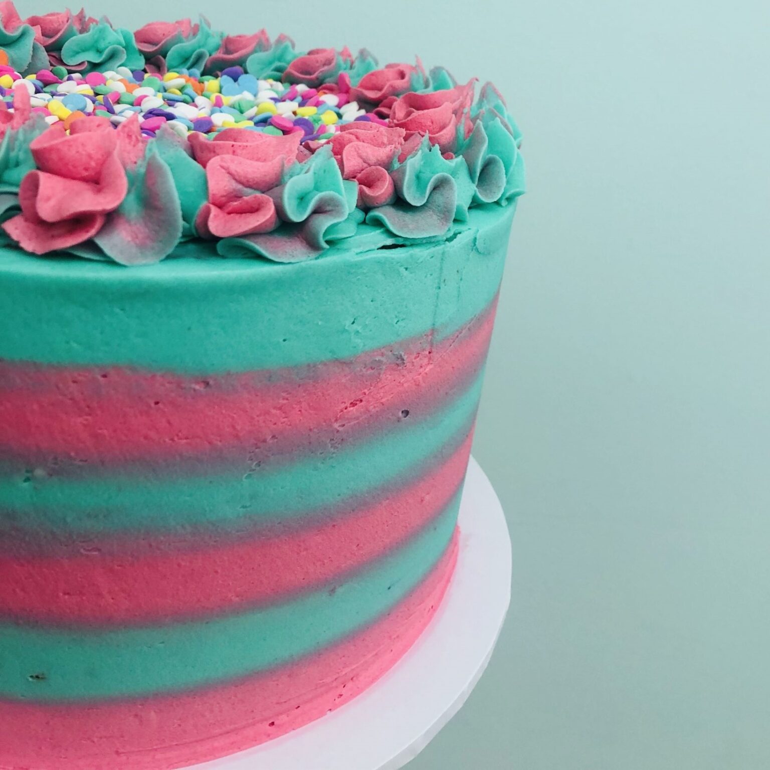 Bright Stripe Cake Sydney - Custom Cupcakes | The Cupcake Princes